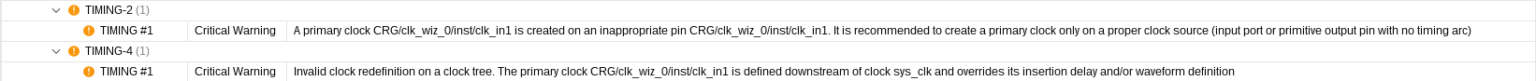 Vivado: Invalid clock redefinition on a clock tree « AAWO